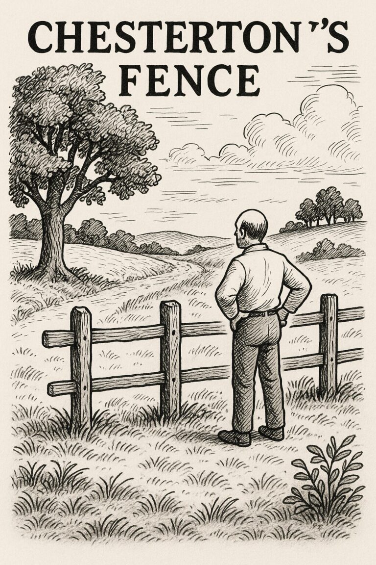 なぜ柵を壊す前に考えるべきか──チェスタントンのフェンスと中国の失敗 - Aim for polymath